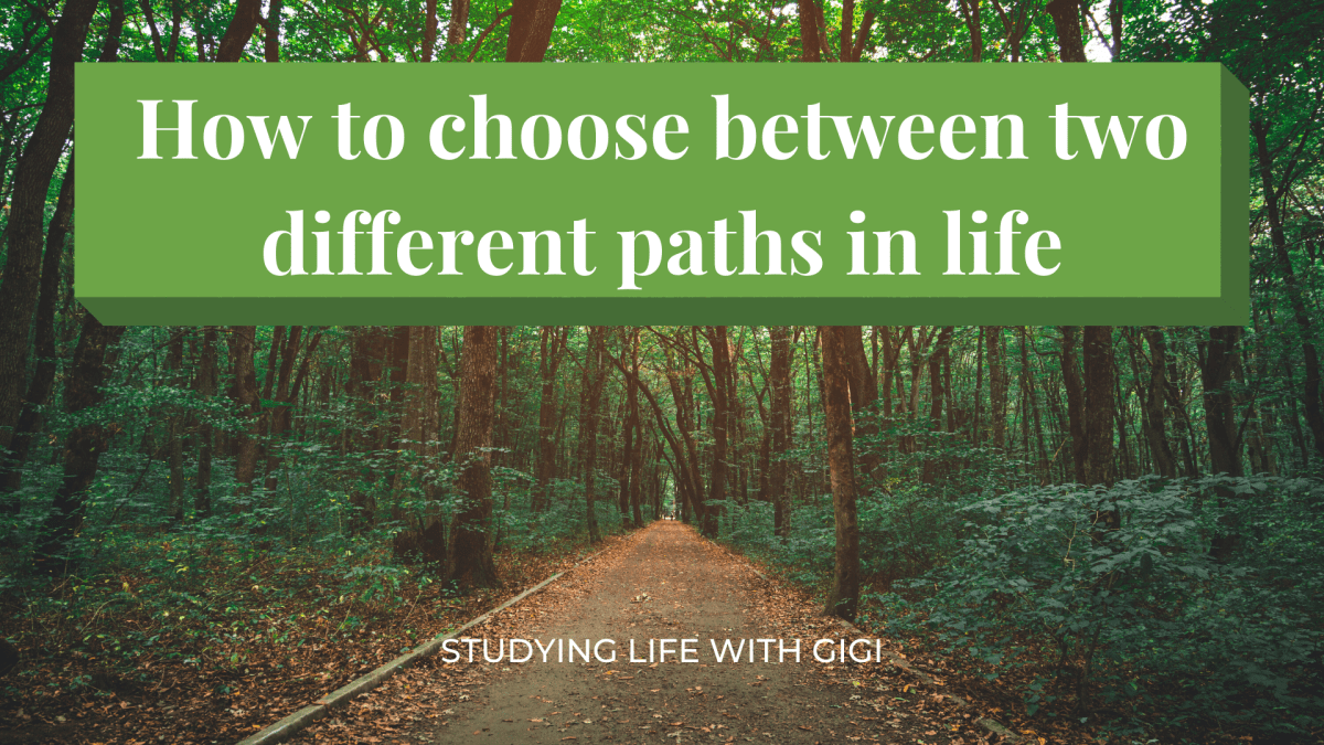 How to choose between two paths in life – Studying Life with Gigi